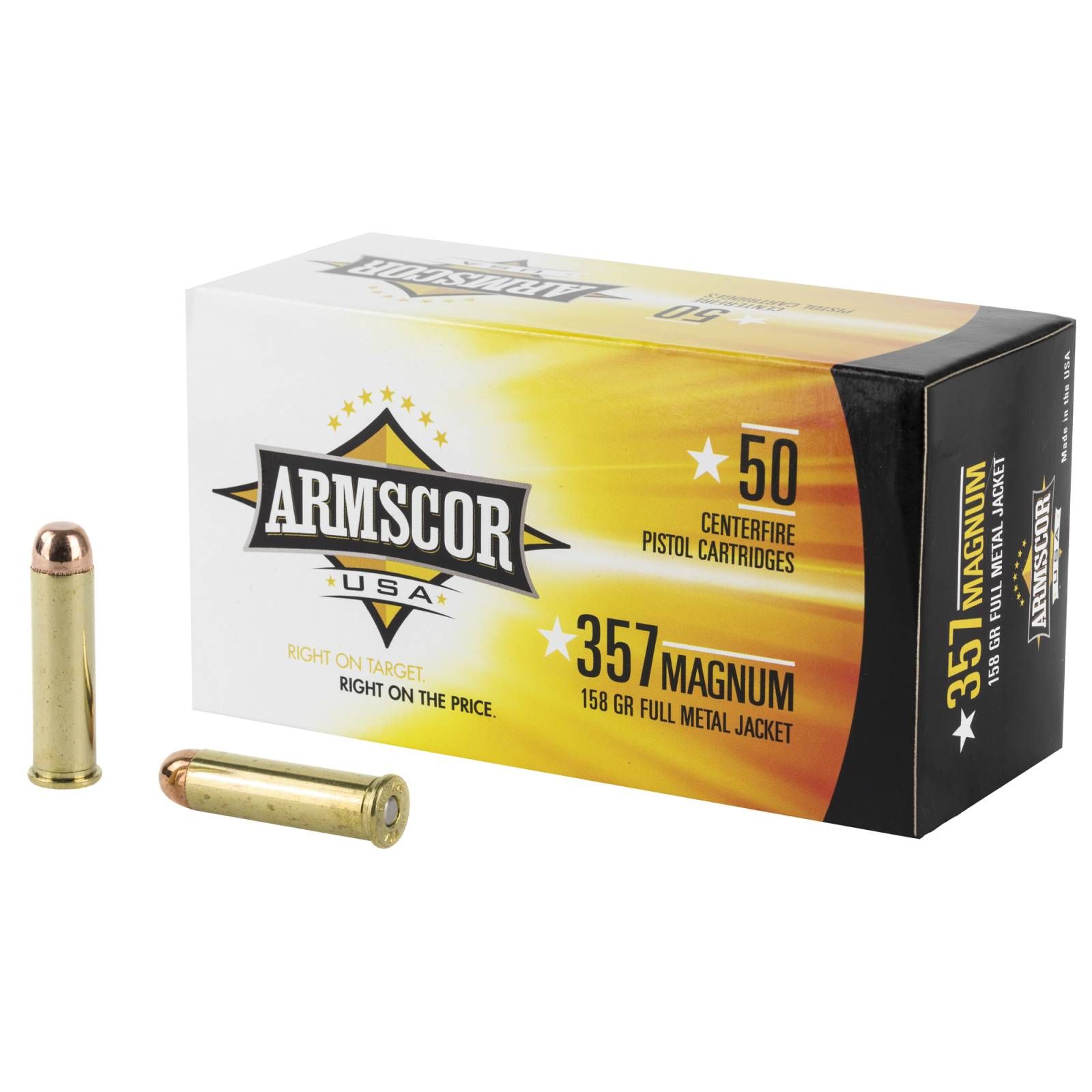 Armscor 357 Magnum 158 Grain FMJ 50 Rounds - armscor-shop.com